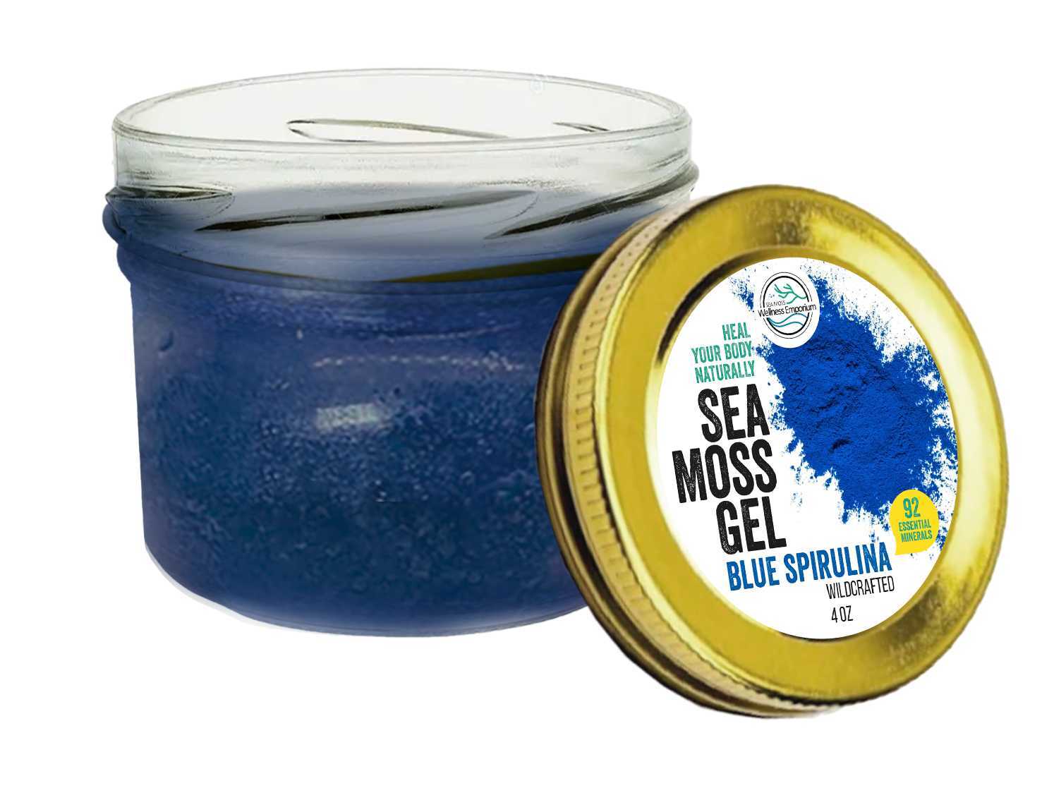Blue Spirulina Sea Moss Gel Sample – Sea Moss Wellness Emporium